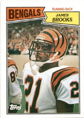 1987 Topps James Brooks #186 Cincinnati Bengals | eBay