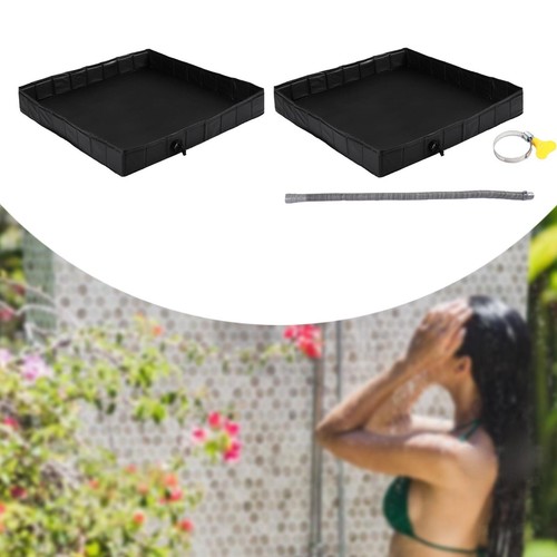 Camping Shower Base Foldable Shower Floor for Beach Indoor Outdoor ...