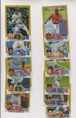 2023 Topps Update Gold Foil Parallel 30 Card lot All Numbers Listed 11 ...