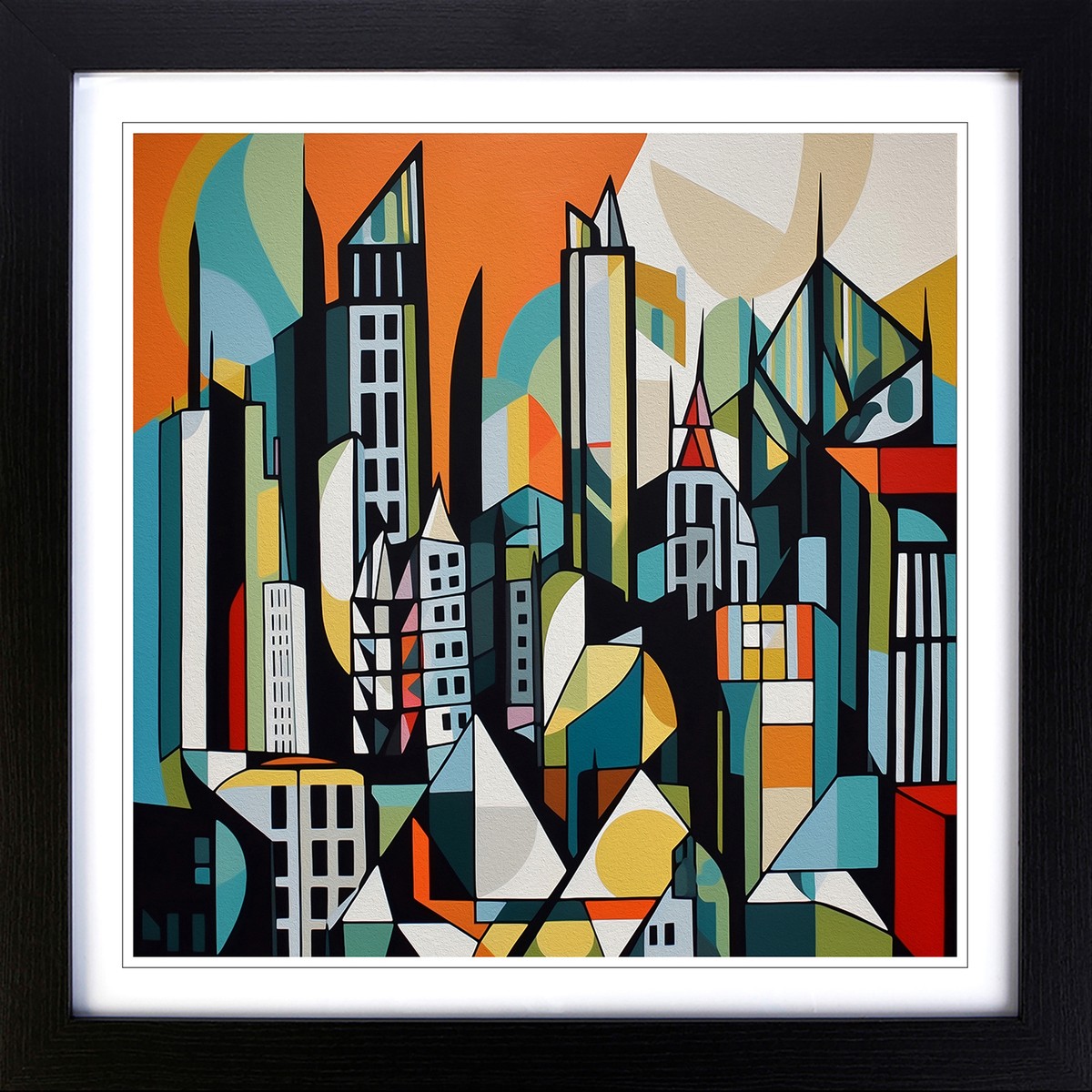 Cubism Poster Bird Beyond Cubism Art 04 Metal Poster By Katarina