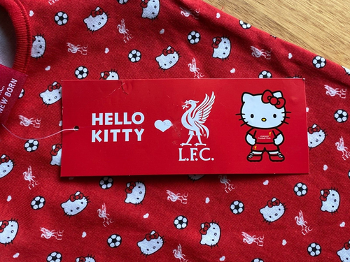 NEW Liverpool Football Club LFC Hello Kitty sleepsuit romper, Newborn ...