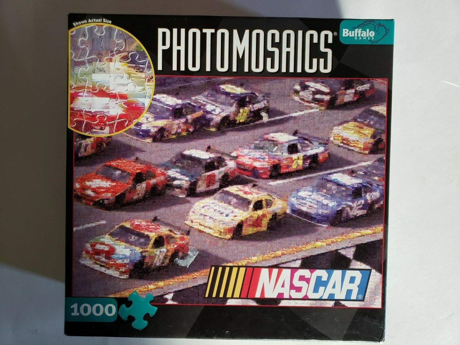 Nascar Photomosaics Puzzle 1000 Buffalo Jigsaw Rober Silvers Race Cars ...