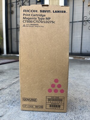 RICOH 841290 PRINT CARTRIDGE MAGENTA TYPE MP C7500/C7570/LD275C (24C ...