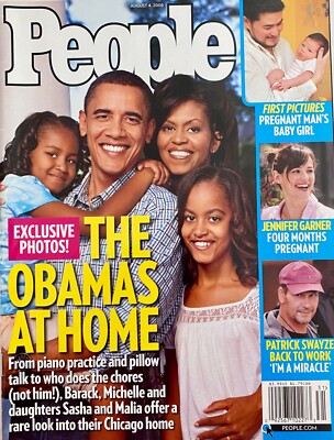 People Magazine - Exclusive Photos: The Obamas at Home 8/4/2008 Patrick ...