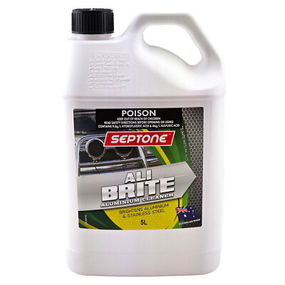 Septone Ali Brite Aluminium Cleaner 5 Litre Cars Boats Trucks Motorcycles | eBay