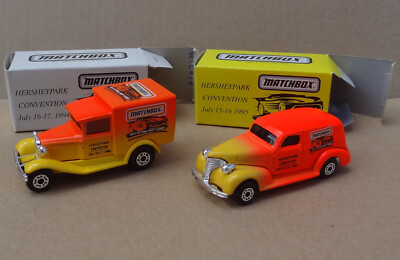 Matchbox - '39 Chevy Sedan Van + Model A Ford - Hershey Park Convention ...