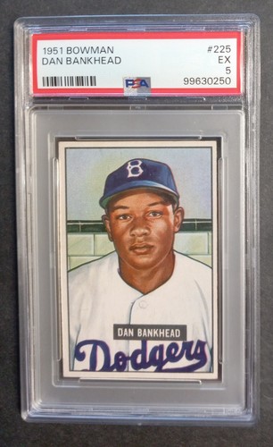 1951 Bowman - #225 Dan Bankhead - 1st African American Pitcher in MLB ...