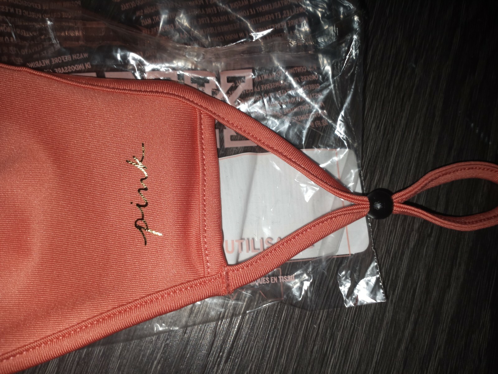 NEW Victoria Secret pink REUSABLE & Washable Face MAsk so rosey w/logo ...