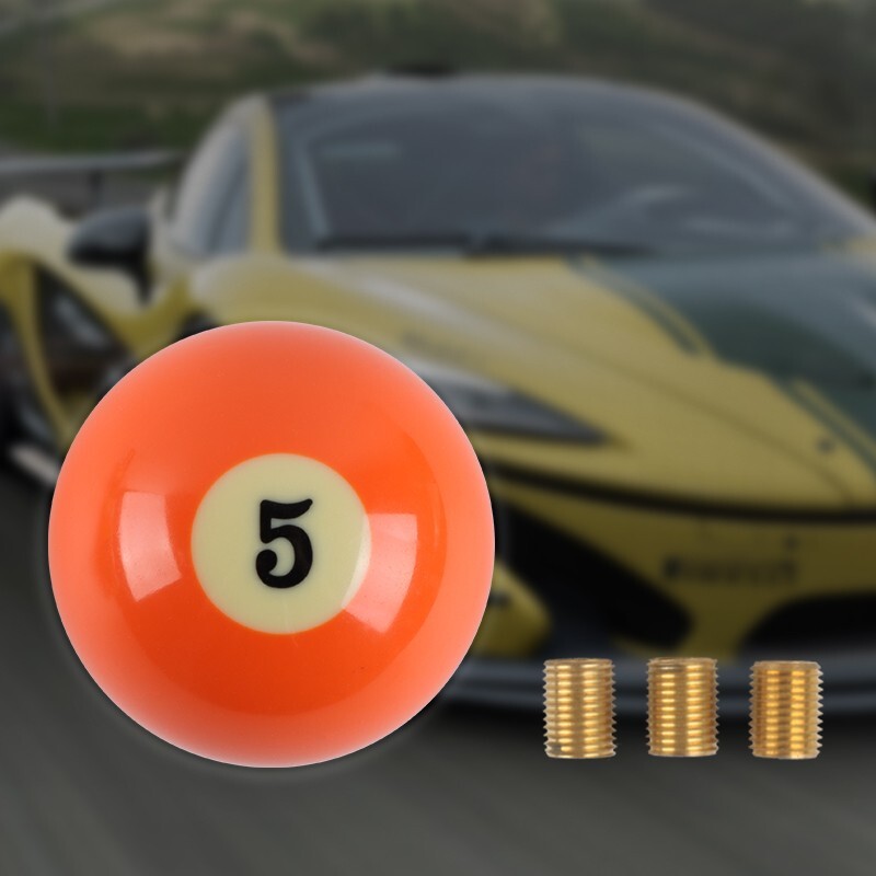 Universal No.5 Billiard Ball Custom Manual Car Gear Shift Knob Shifter ...