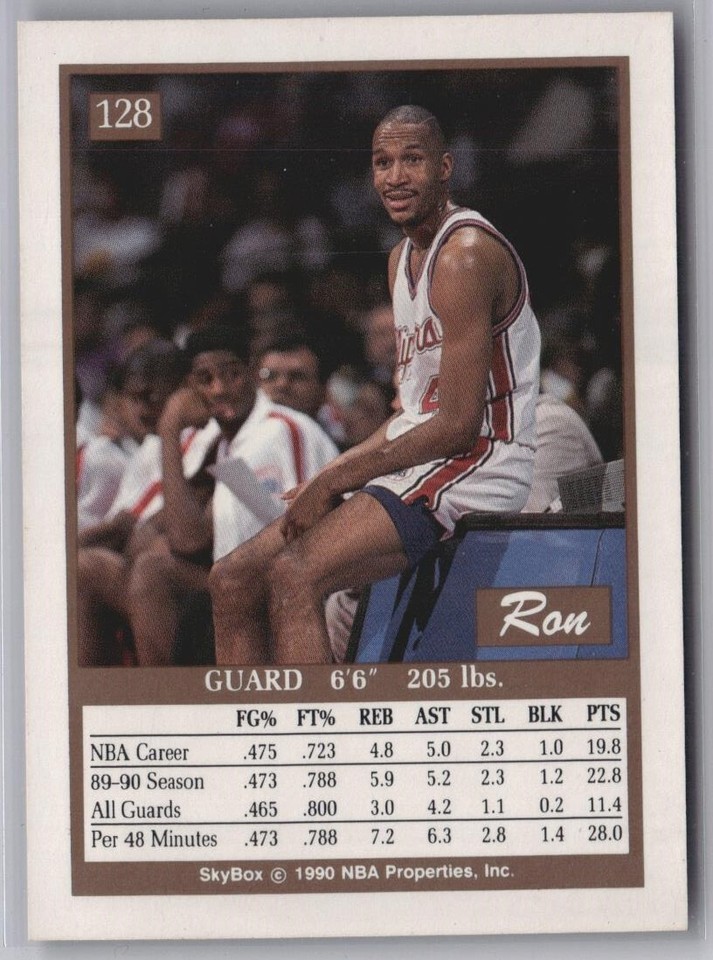 1990-91 SkyBox Los Angeles Clippers Basketball Card #128 Ron Harper | eBay