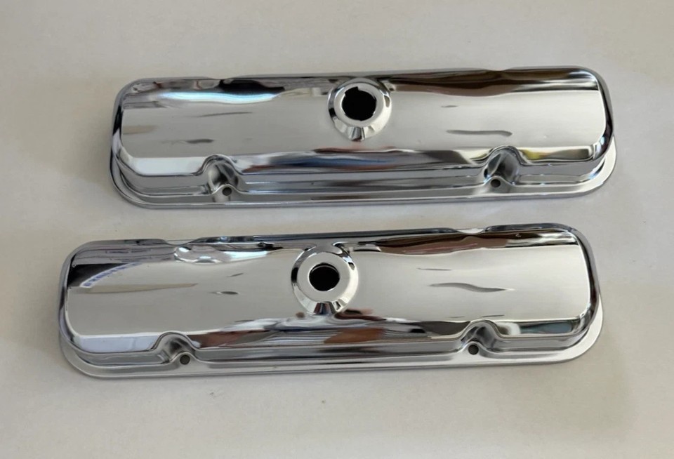 67-72 GTO FIREBIRD CHROME VALVE COVERS DRIPPERS Pontiac covers NEW | eBay