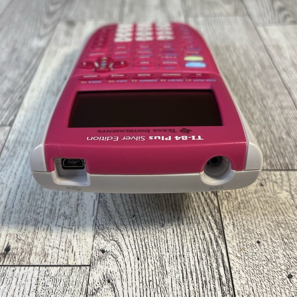 Texas Instruments TI-84 Plus Silver Edition Graphing Calculator - Pink ...