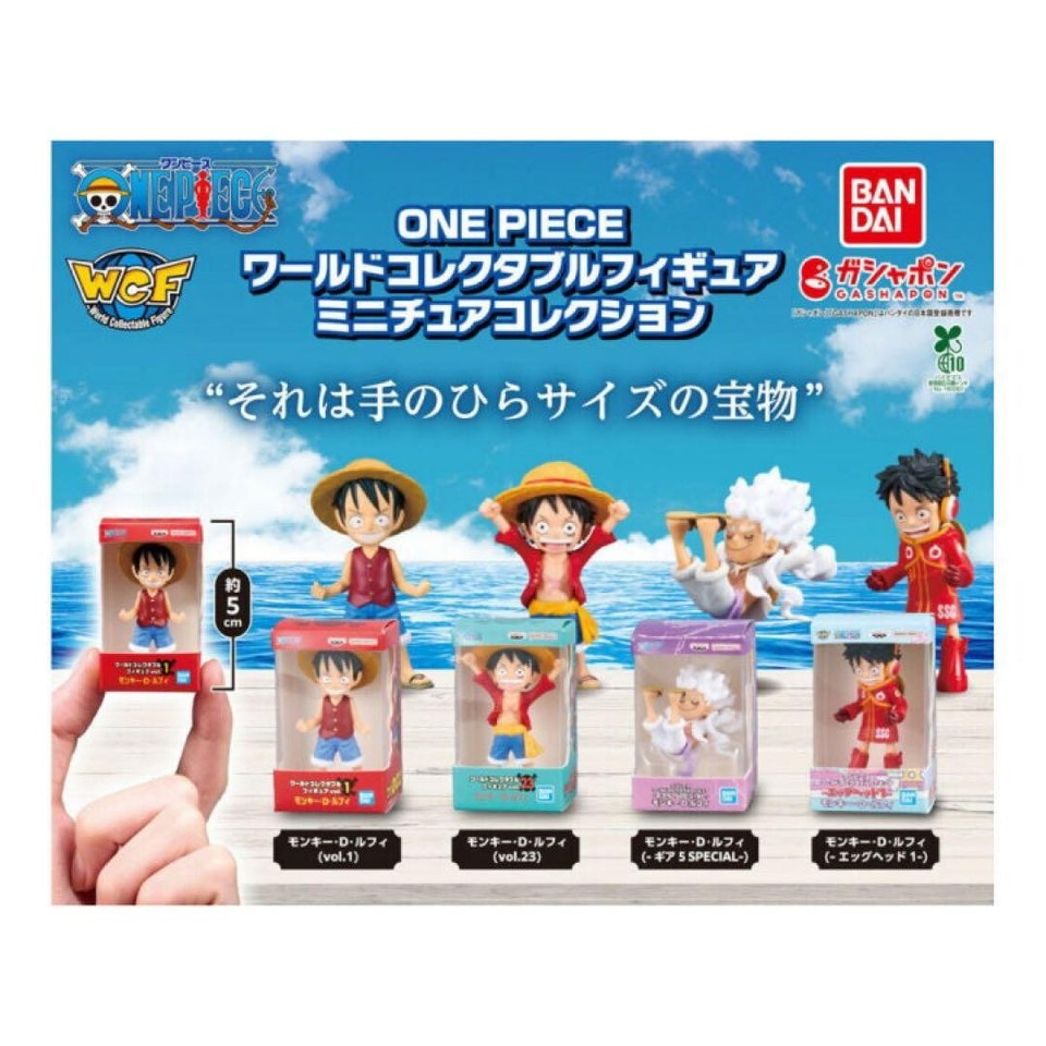 ONE PIECE World Collectible Figure Miniature Collection Capsule Toy 4 ...