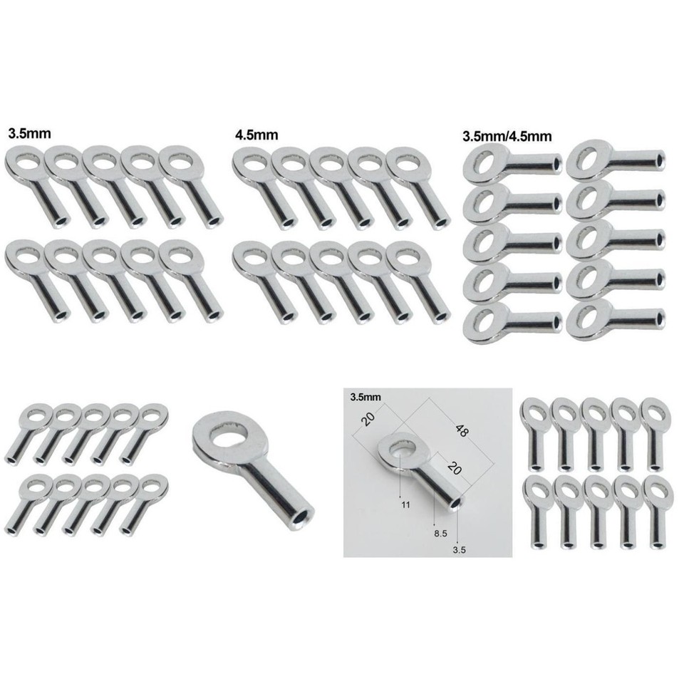 10pcs Steel Wire Rope Terminals for Fitness Equipment For Cable Machine ...