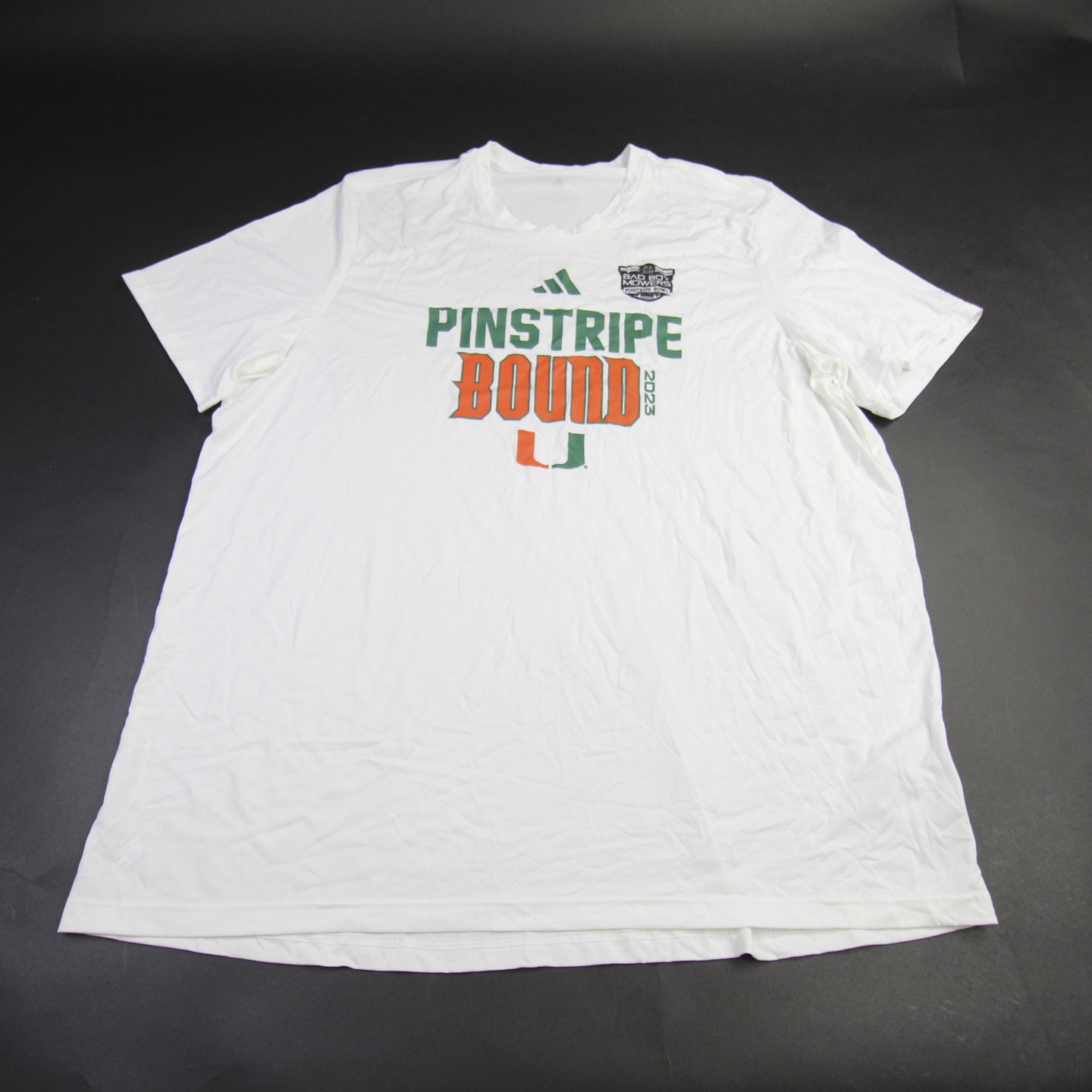 Miami Hurricanes adidas Short Sleeve Shirt Men's White Used | eBay