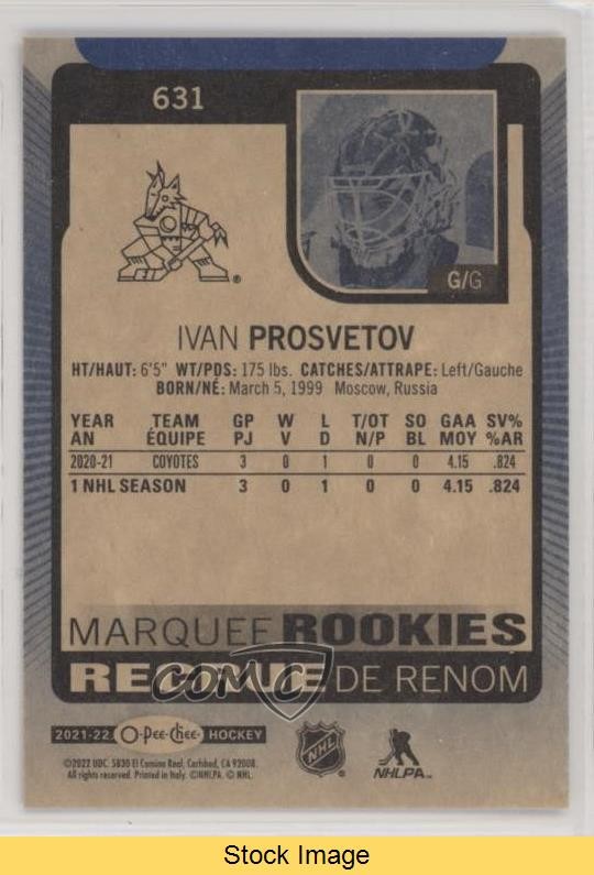 2021 Upper Deck Series 2 O-Pee-Chee Update Blue Border Ivan Prosvetov ...