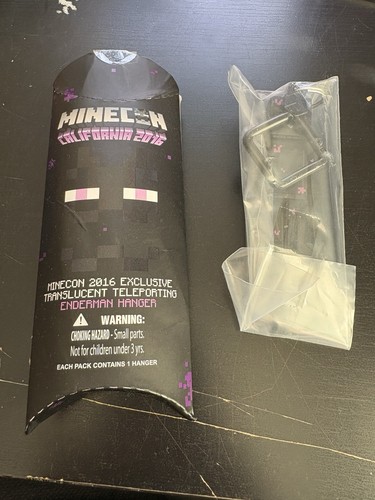 MINECON 2016 EXCLUSIVE Teleporting Enderman Keychain -NEW In Original ...