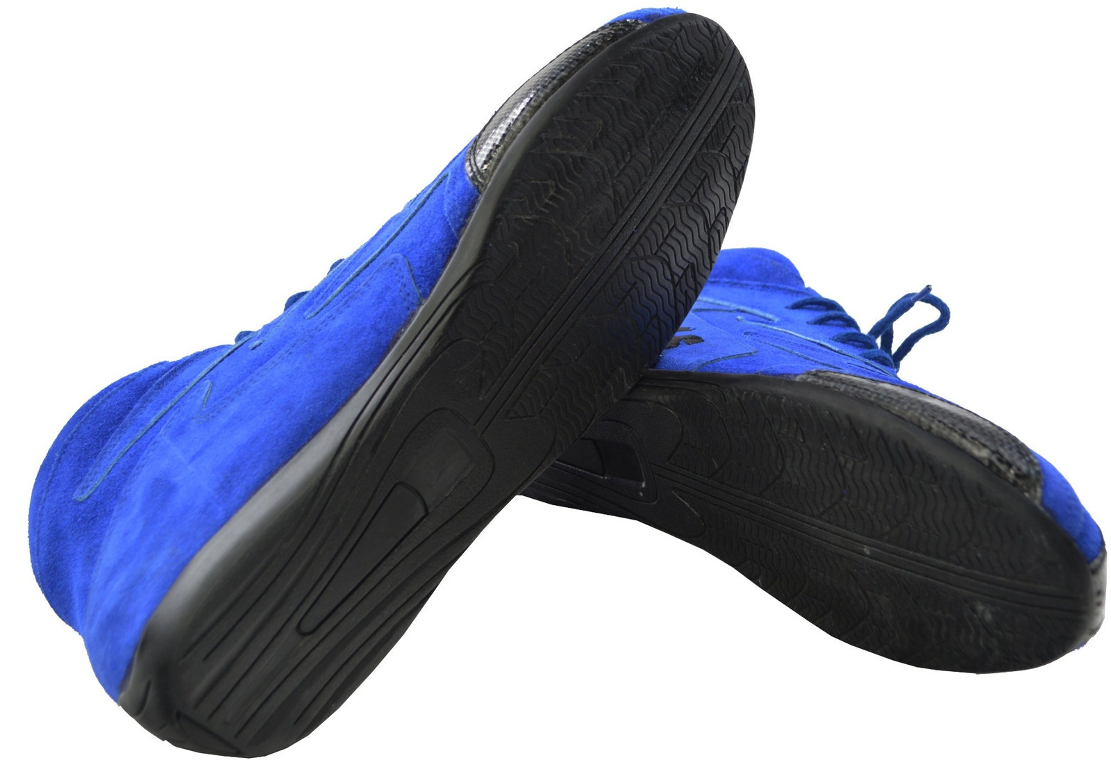 RJS RACING SFI 3.3/5 DRIVING SHOES BLUE MID TOP MENS SIZE 9 IMSA SCCA ...