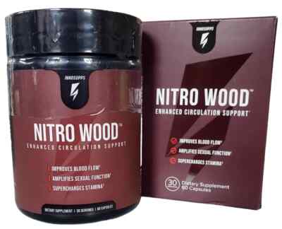 NITRO WOOD InnoSupps Enhance Circulation Sexual Stamina Blood Flow Inno ...