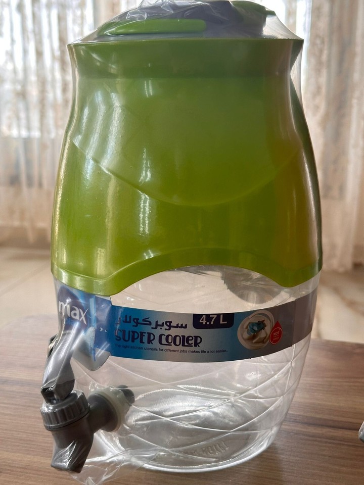 4.7 L Drinks Dispenser Water Juice Jar Server Party With Tap Top Lid ...