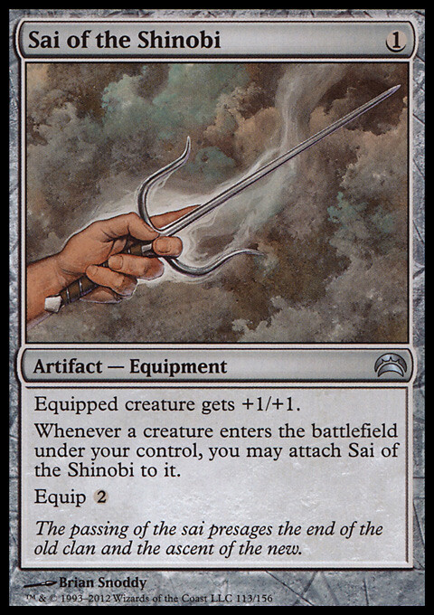 MTG Magic the Gathering Sai of the Shinobi (113/157) Planechase 2012 ...