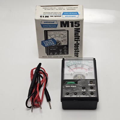 Vintage Universal Enterprises M15 Muiti-Tester AC/DC Analog Multimeter ...
