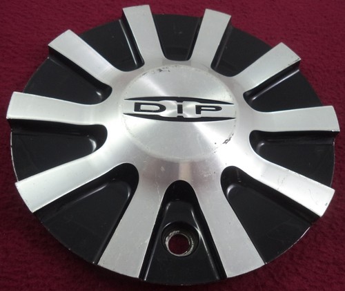 DIP Wheels Silver / Gloss Black Custom Wheel Center Cap # MCD8229YL01 ...