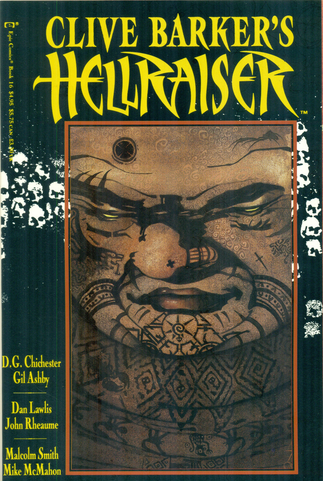 Clive Barker's Hellraiser #16 By Rheaume Pinhead Cenobites Epic Marvel ...