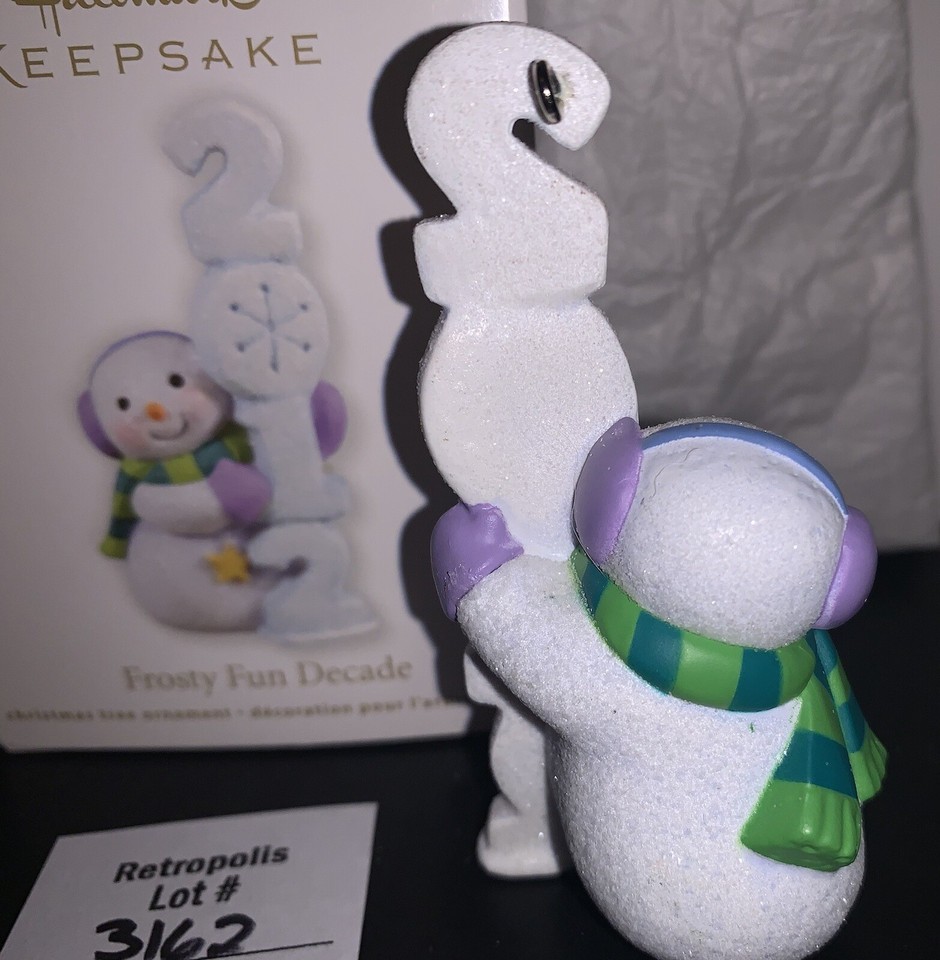 Hallmark Snowman 2012 Frosty Fun Decade Christmas Ornament #3 Series ...