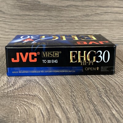 JVC VHS-C EHG 30 Compact VHS Video Tape Library Master Brand New 90 ...