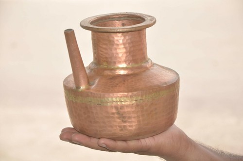 Vintage Copper Handcrafted Solid Heavy Hammer Work Water Pot | eBay ...