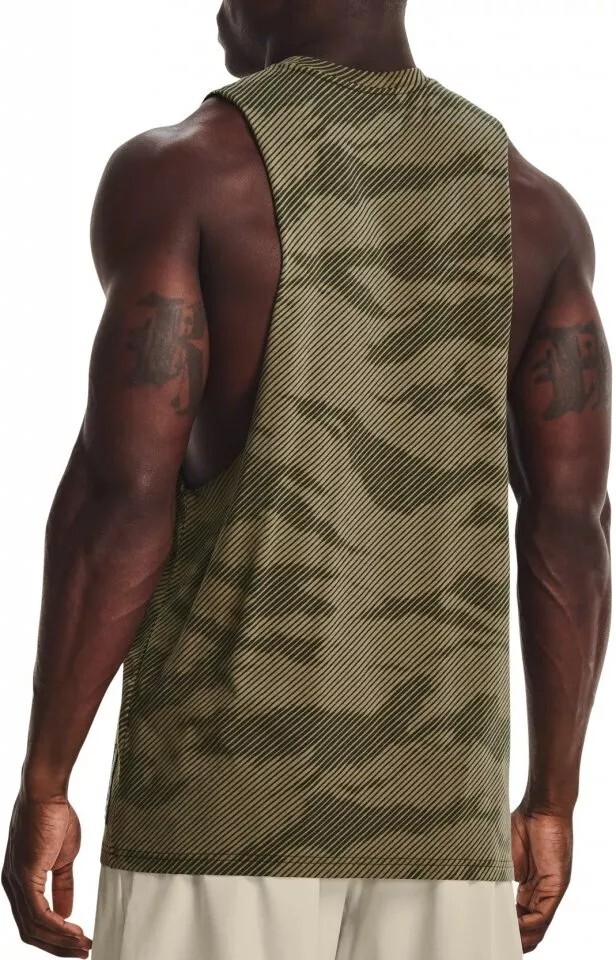 New Under Armour Project Rock Camo Tank Top Mens S PR 100 Percent Green ...