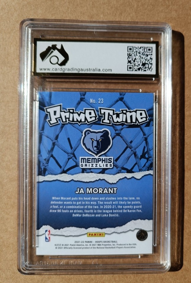 Ja Morant Prime Twine Hoops 2021/22 - CGA 8.5 NM/MINT+ not PSA | eBay