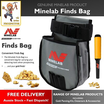 Minelab Finds Pouch | Practical bag for prospecting / detecting tools ...