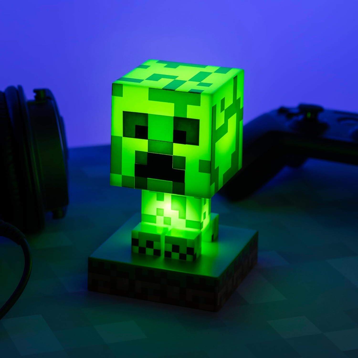 Paladone Minecraft Creeper Light Lamp Night Light 12 cm Tall Battery ...