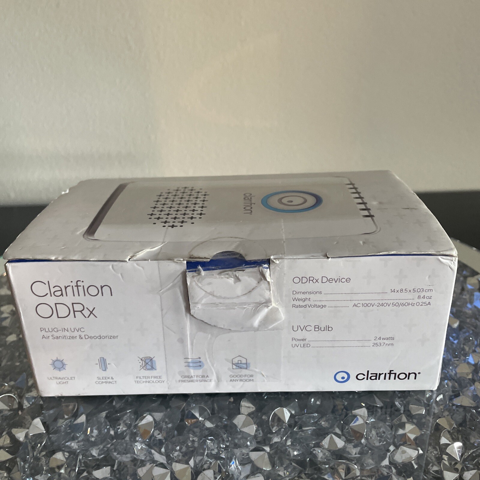 Clarifion ODRx UVC Air Odor Deodorizer & Eliminator Cat Odor Filterless ...