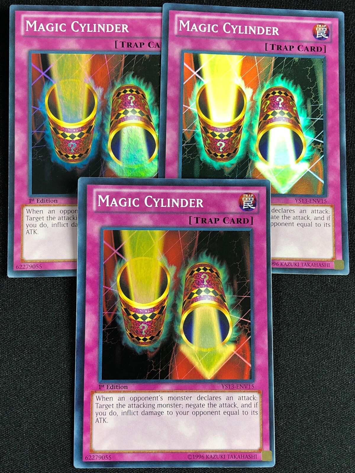 YUGIOH MAGIC CYLINDER YS13-ENV15 1ST SUPER X3 NM | eBay
