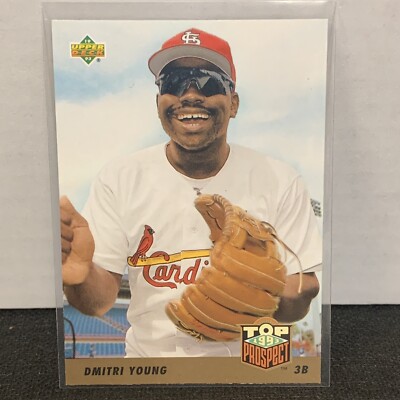 1993 Upper Deck 428 Dmitri Young St. Louis Cardinals TP Baseball Card ...