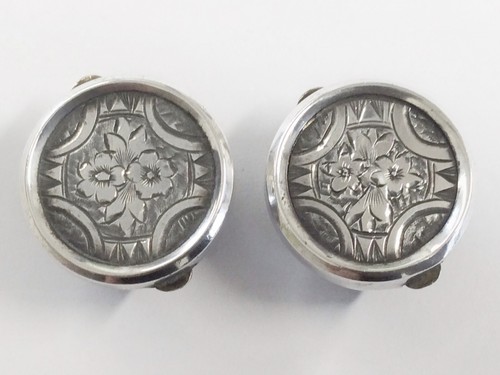 Antique Victorian Silver Fronted Bachelor Buttons Circa 1880 | eBay UK