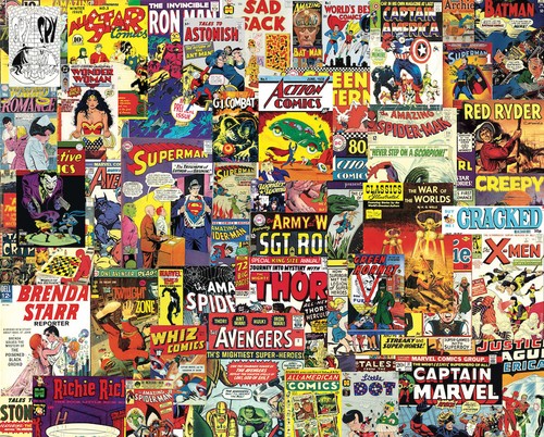Hart Puzzles Boomers' Favorite Comics 1000 Piece Jigsaw Puzzle By Steve ...