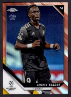2022 -23 Topps Chrome Rose Gold Refractor RC Adama Traoré Rookie 024/ ...