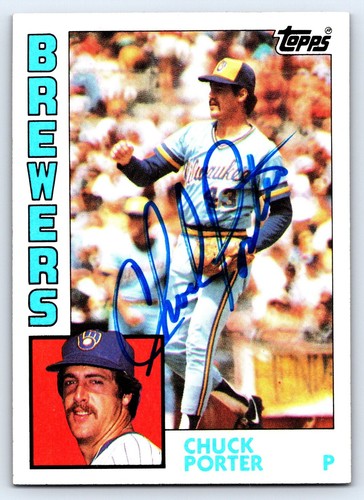 1984 Topps Chuck Porter #452 Autograph / Signed in person Milwaukee ...
