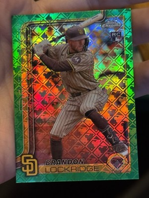 2025 Topps Chrome - Brandon Lockridge #106 Green LOGOFRACTOR 18/99 (RC ...