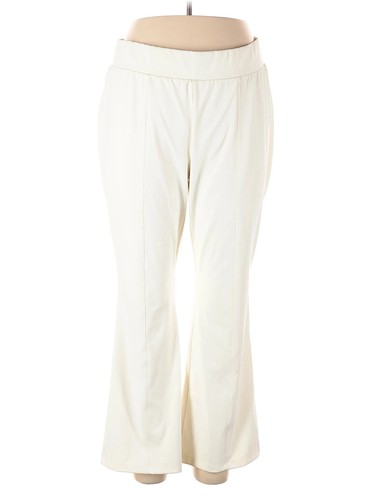 T by Talbots Women Ivory Active Pants 2X Plus | eBay