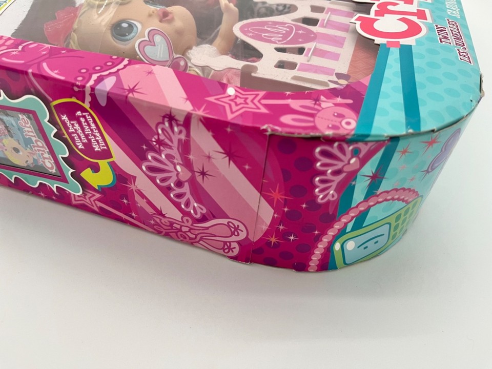 NIB Baby Alive Crib Life Twins Dolls: Sarina & Sydney Cutie Hasbro 2010 ...