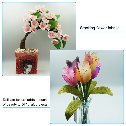 20Pcs Stocking Flower Fabric 65cm/26" for DIY Mesh Flowers Making ...