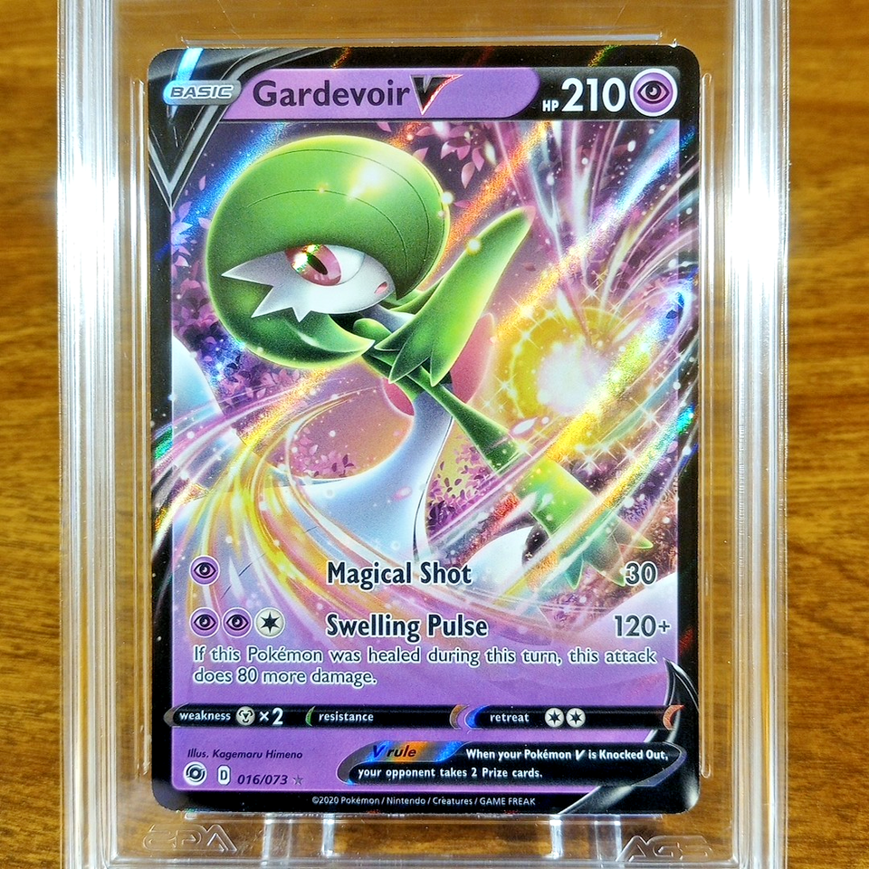 Pokemon SWSH Champion's Path Gardevoir V 016/073 AGS Legendary 10 Holo ...