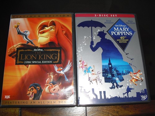 The Lion King and Mary Poppins (DVD Bundle Movies Free Shipping ...