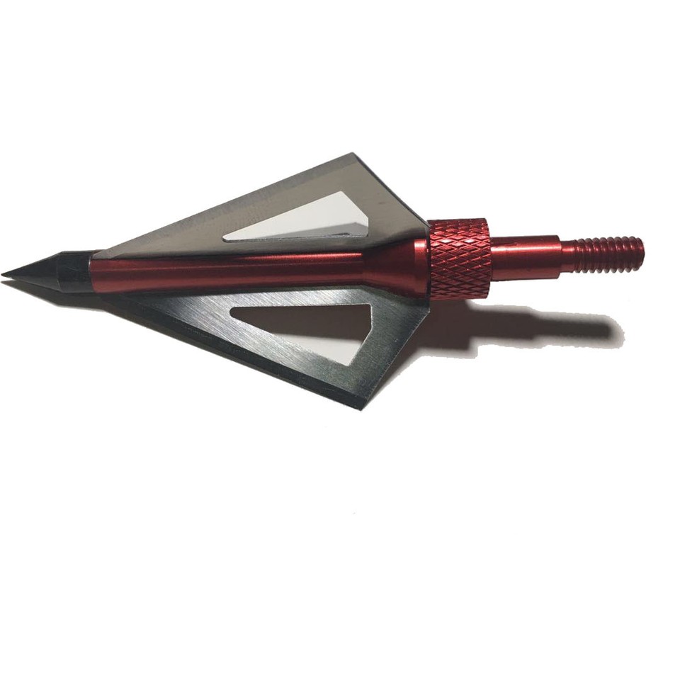 12 Pcs Hunting Broadheads 100 Grain 3 Fixed Blade Arrow Heads Arrows ...