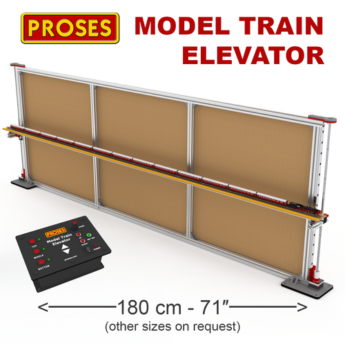 PROSES PTE-180 Model Train Elevator – Where a Helix Won’t Fit for HO, N ...